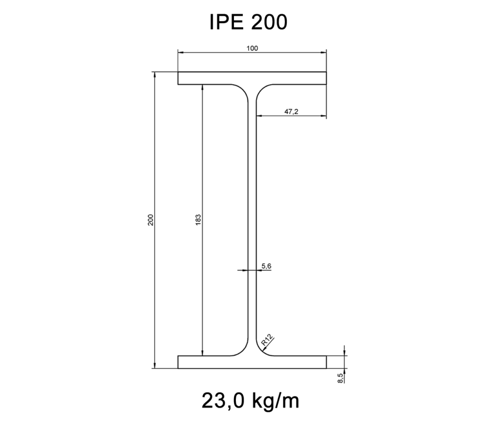 Trave IPE 200 In Ferro In Qualità S275JR